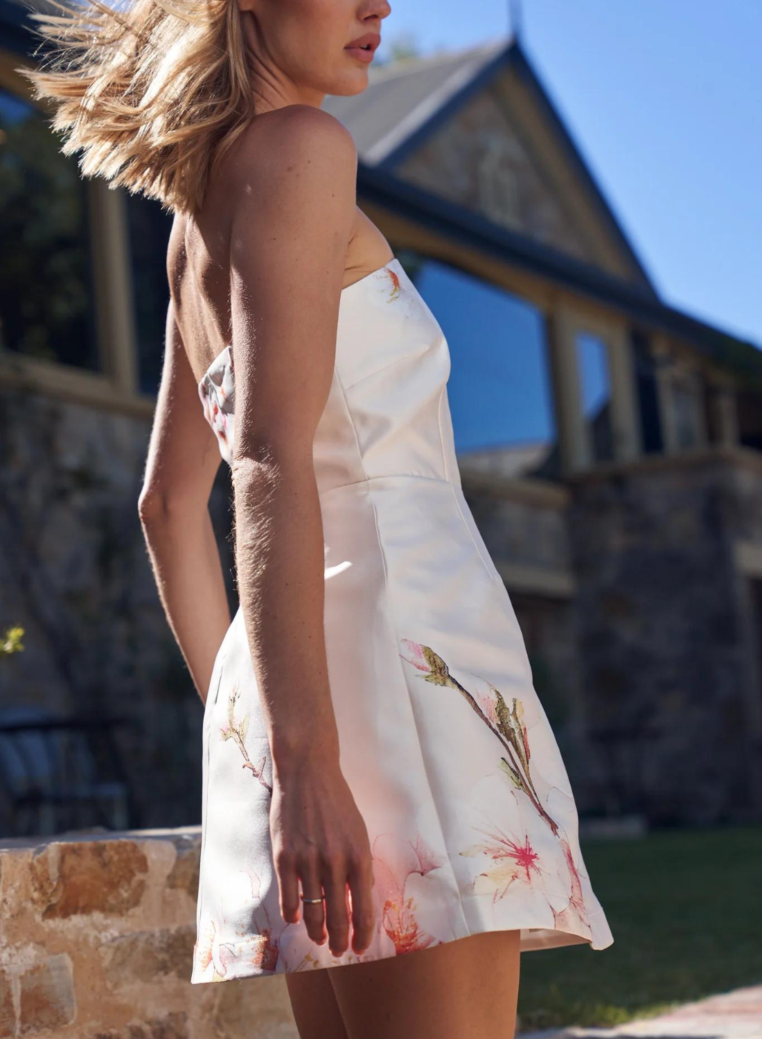 Aston Studio Beatrix Mini Dress in CLOUD BLOSSOM – Frolic Girls