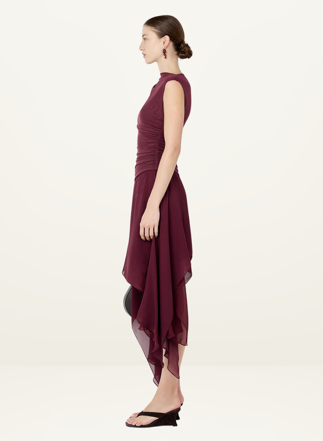 Bec + Bridge Nico Asym Midi Dress in Blackberry – Frolic Girls