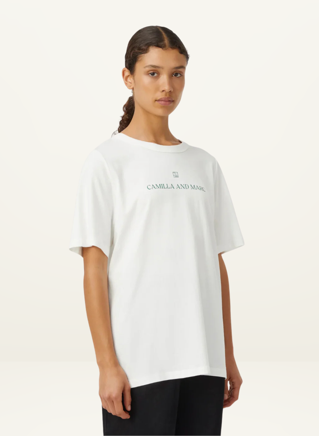 Camilla and Marc Greyson Tee in Soft White – Frolic Girls