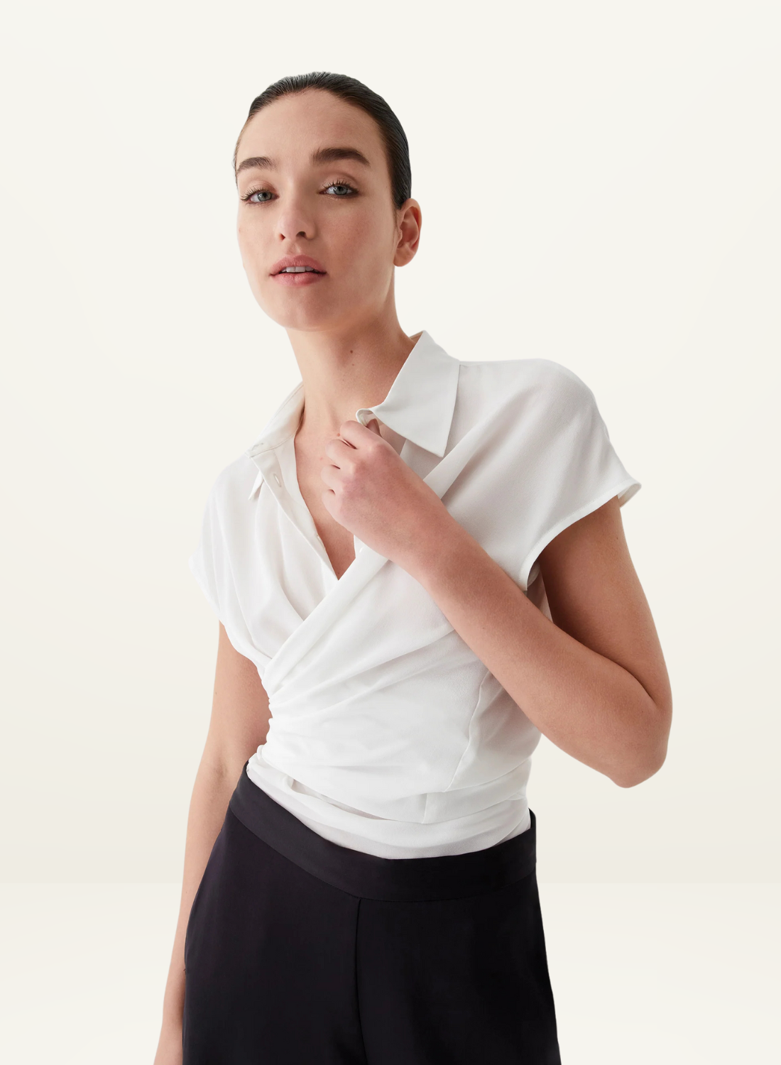 Morrison Olivia Silk Shirt in WHITE – Frolic Girls