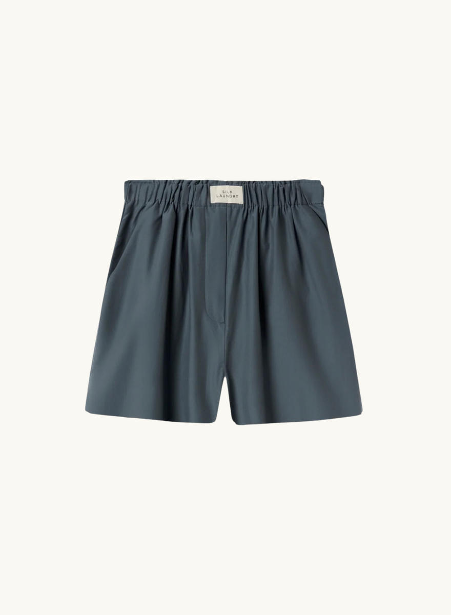 Silk Laundry Cotton Silk Boxer Shorts in SLATE – Frolic Girls